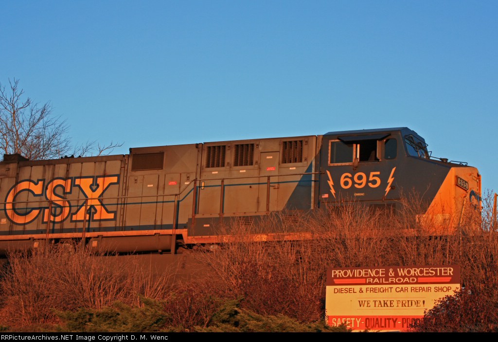 CSX 695 at Worcester, MA